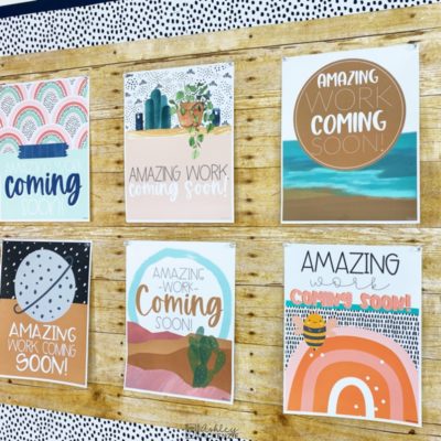 Amazing Work Classroom Posters Freebie - Ashley McKenzie Decor