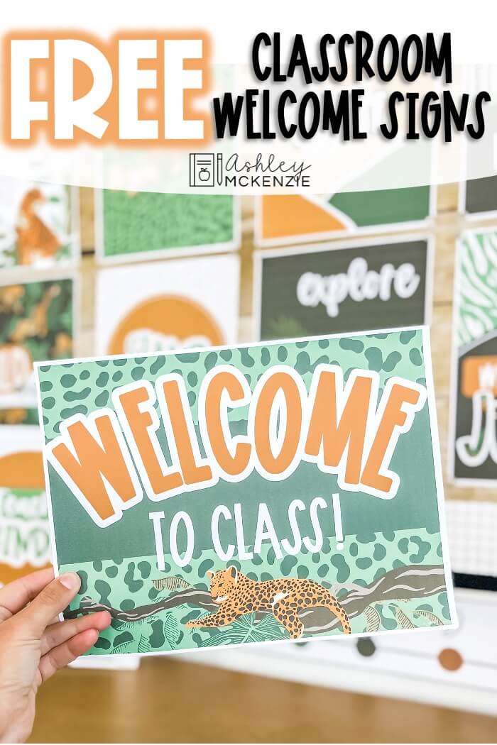 Modern Jungle Classroom Decor - Ashley McKenzie Decor