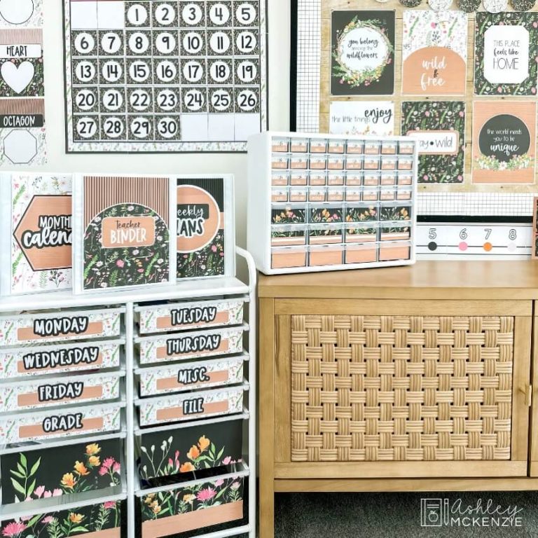 Wildflowers Classroom Decor - Ashley McKenzie Decor
