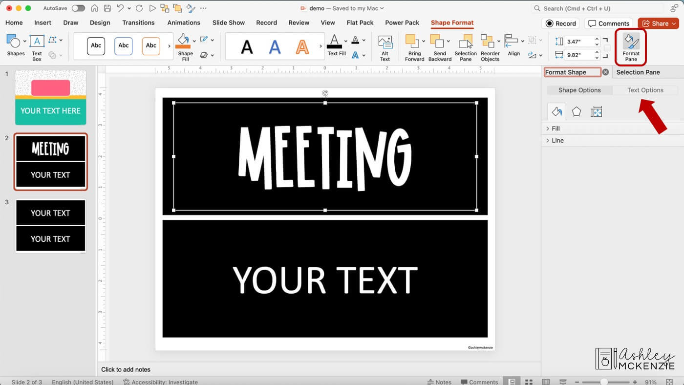 How to Make Text Glow in PowerPoint - Ashley McKenzie Decor